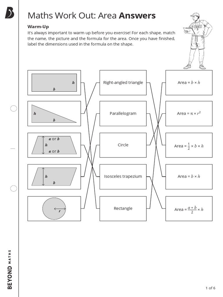 Maths Work Out - Area - Answers | PDF | Area | Rectangle