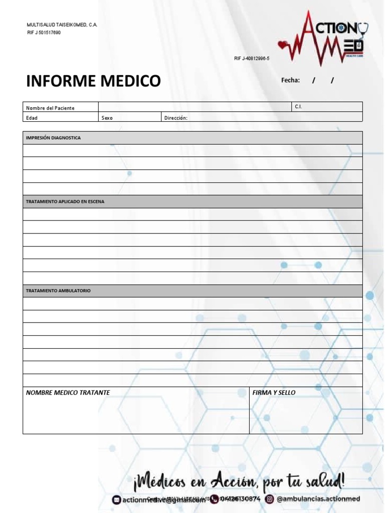 Informe Medico | PDF