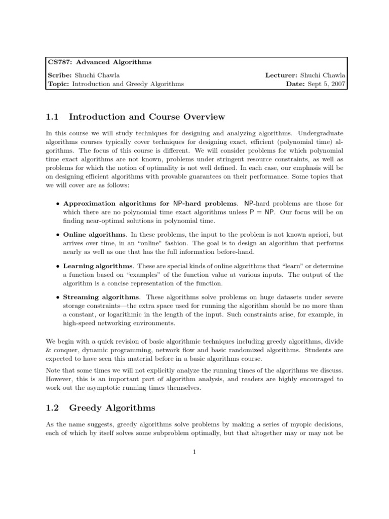 All in One Algorithms | PDF | Time Complexity | Dynamic Programming