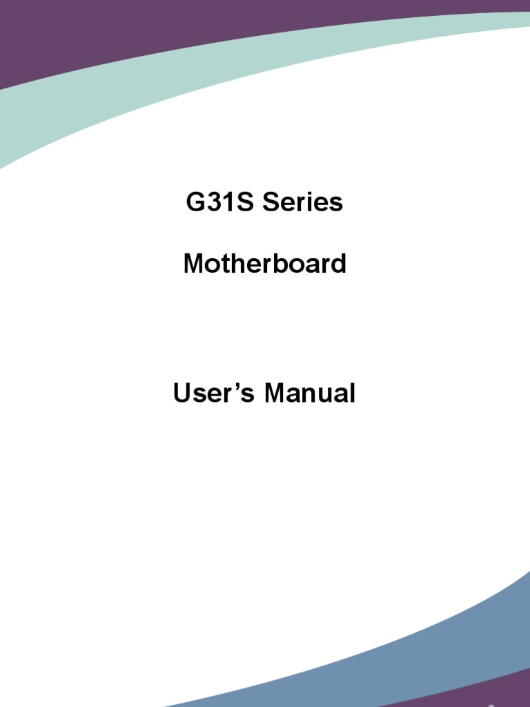 G31S Series Manual en V1.0 | PDF | Bios | Booting