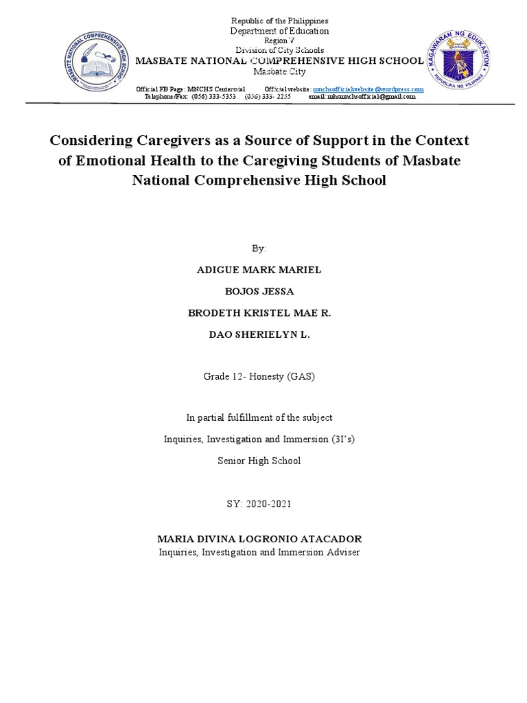 3i's RESEARCH SAMPLE | PDF | Mental Disorder | Anxiety