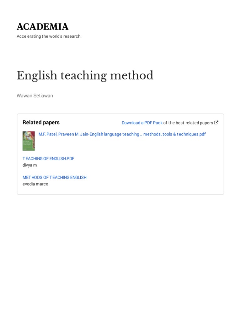 English Language Teaching Methods Tools Techniques - Viny-with-cover ...
