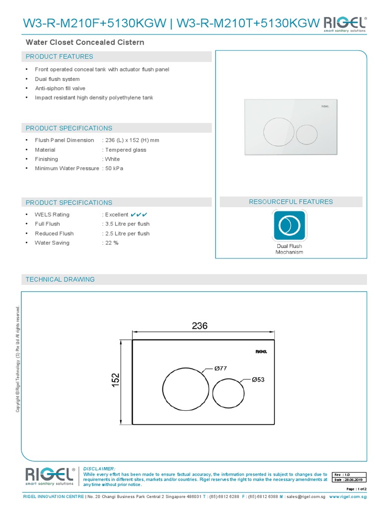 W3-R-M210F+5130KGW - W3-R-M210T+5130KGW Tech Sheet | PDF | Equipment