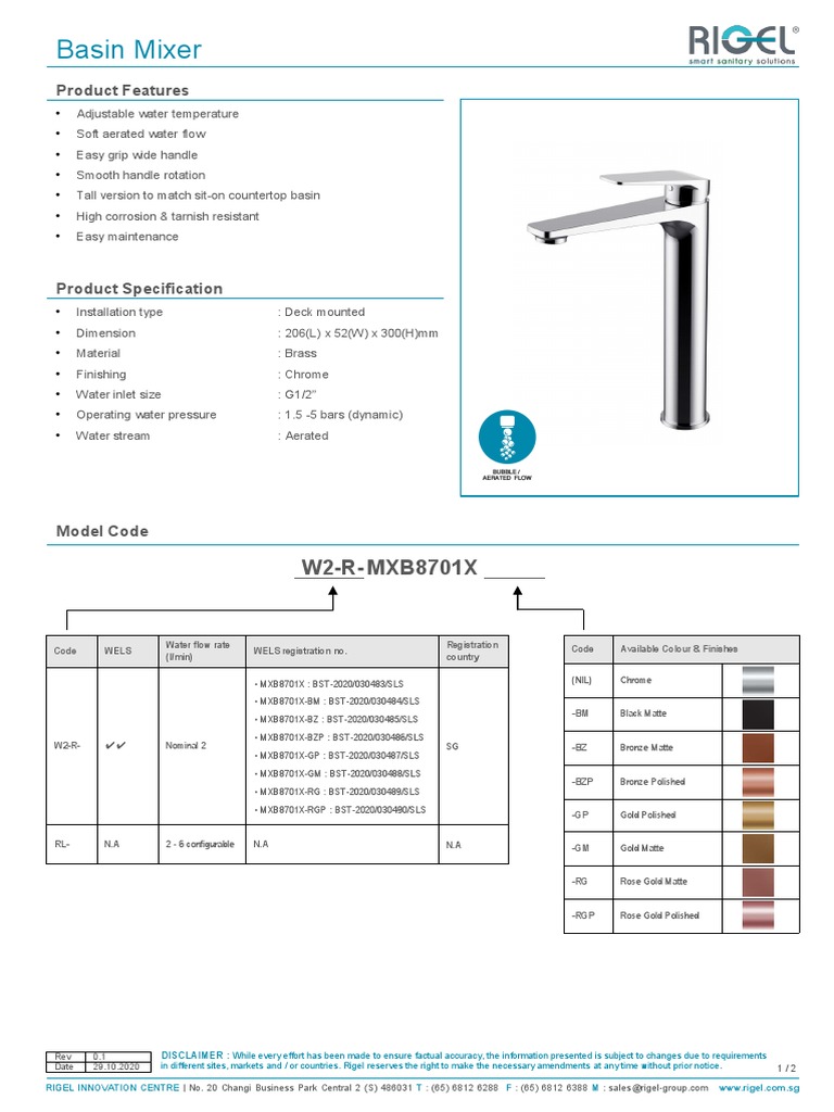 W2-R - MXB8701X Tech Sheet | PDF | Applied And Interdisciplinary ...