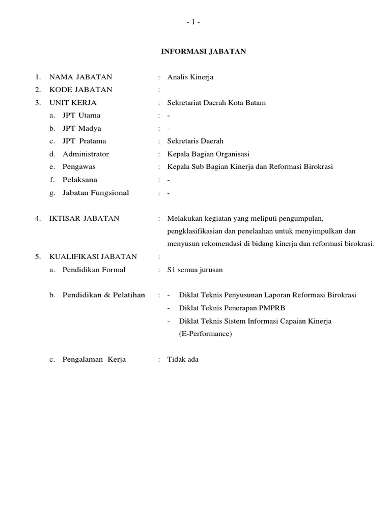 Analysing Performance: An Overview of Key Duties and Responsibilities of an Analyst in the Batam ...