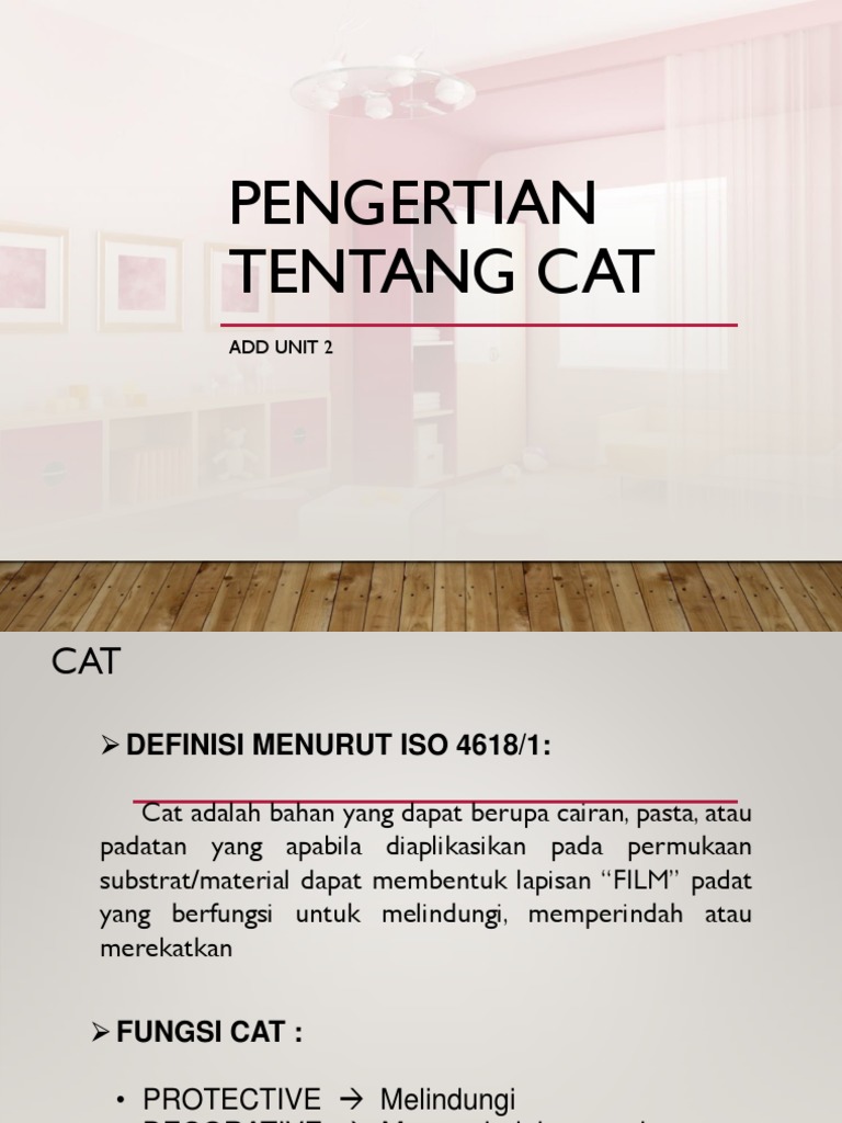 Materi Umum Pengertian Cat | PDF