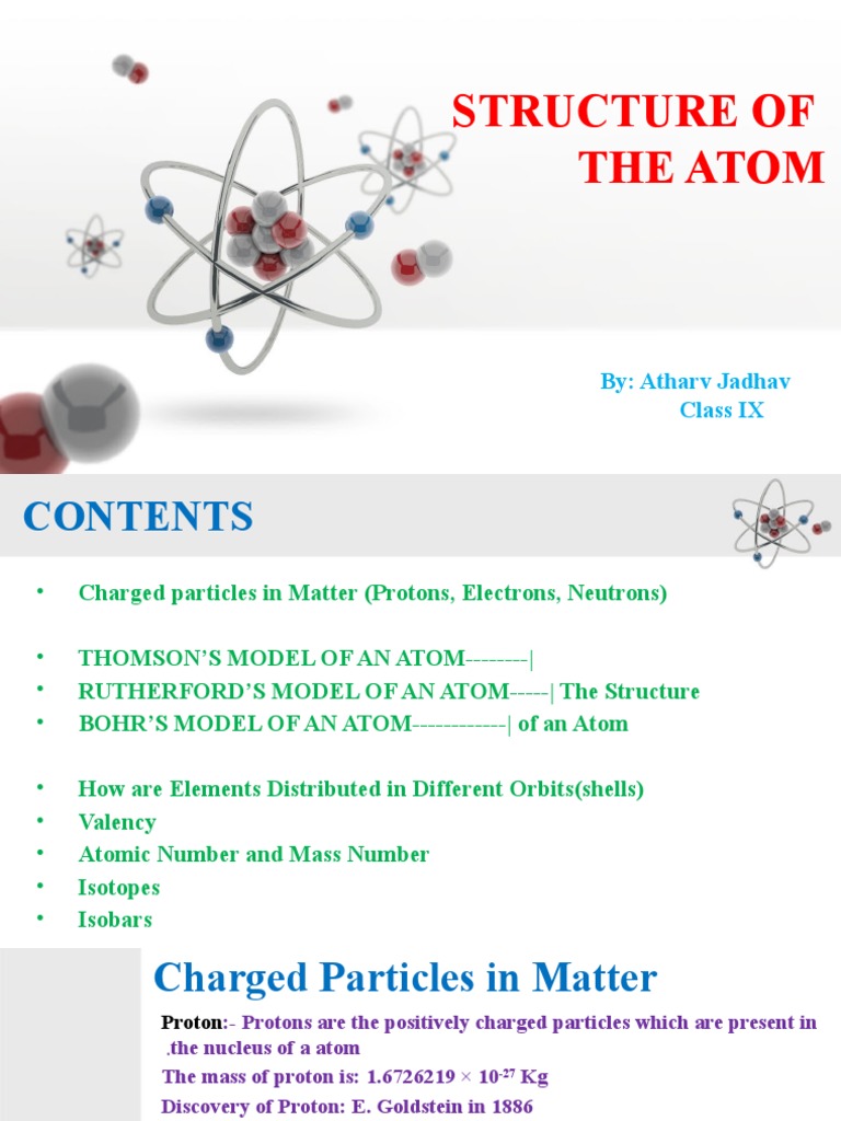 Structure of The Atom. | PDF | Atoms | Proton