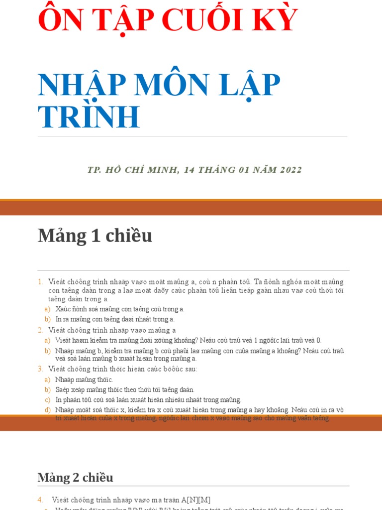 BaiTapOntap CK2021 | PDF