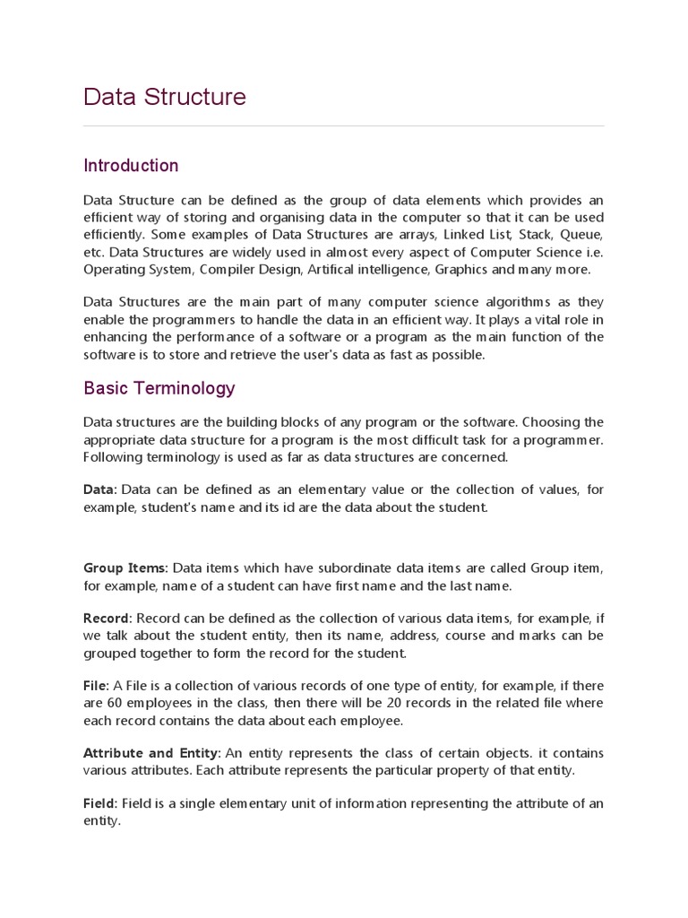 Data Structure Ch1 | Download Free PDF | Time Complexity | Algorithms
