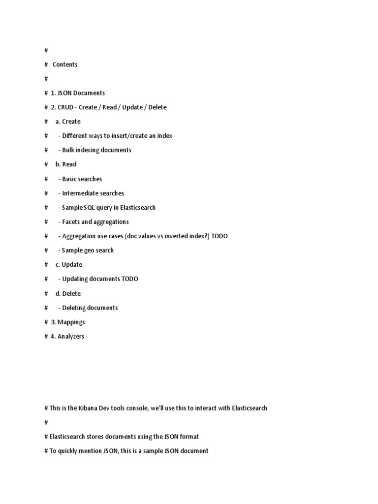 Elasticsearch Commands Reference | PDF | Search Engine Indexing | Index Term
