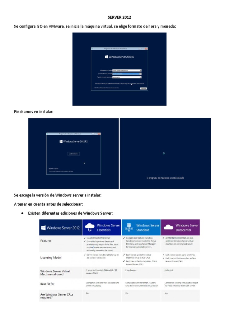 Manual Instalacion y Configuracion Windows Server 2012 R2 | PDF ...