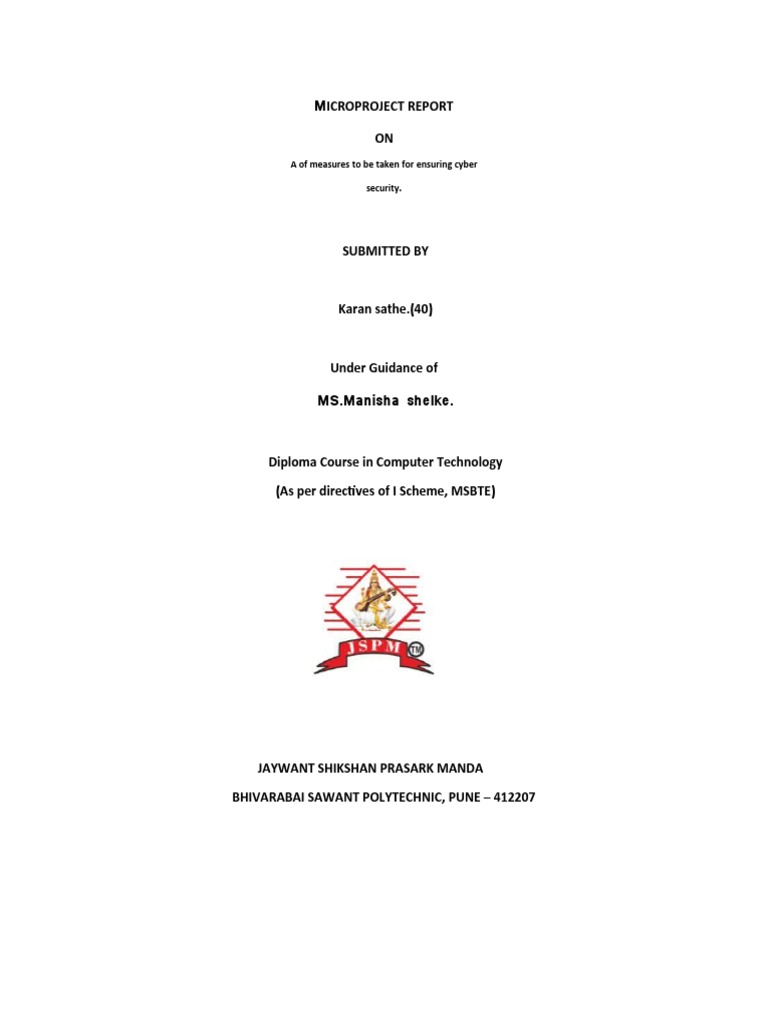 Management Micro Project | Download Free PDF | Computer Security | Security