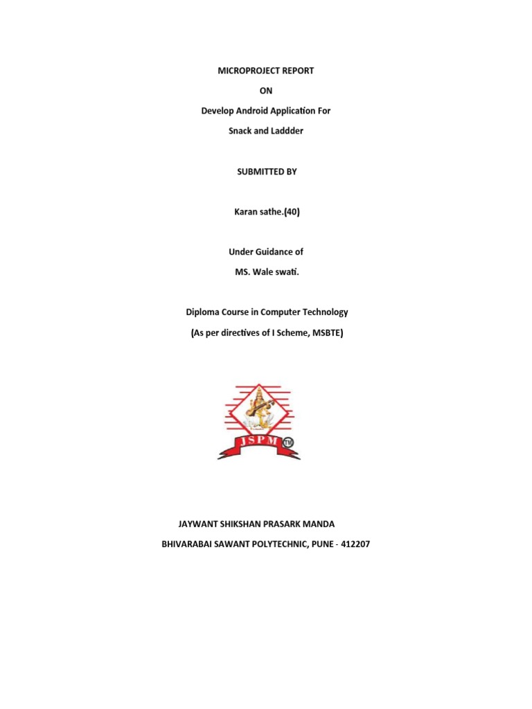 Mad Micro Project Pdf Android Operating System Java Programming Language