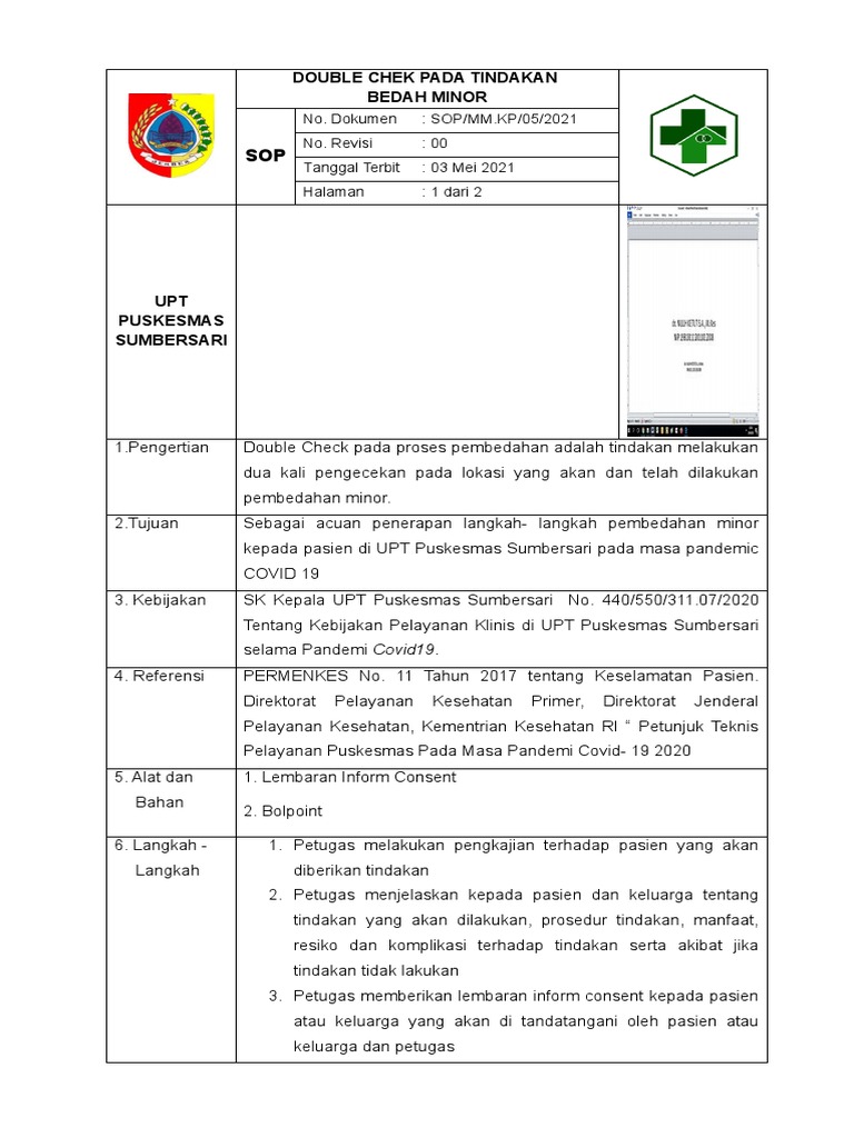 SOP Double Check | PDF
