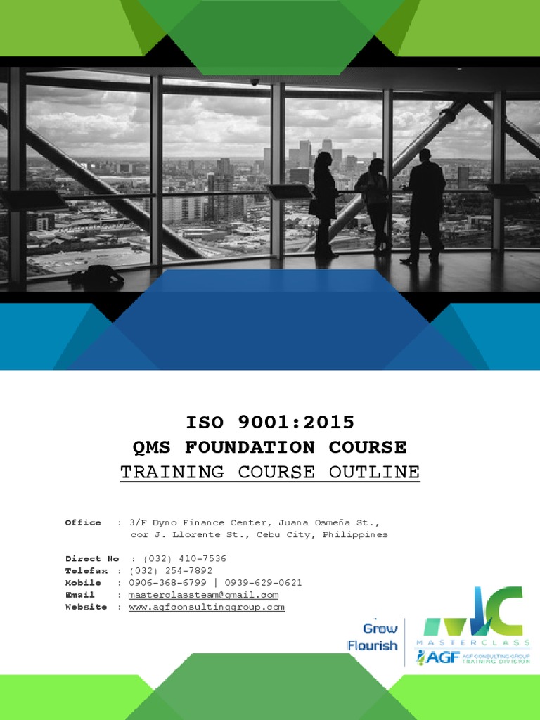 ISO 9001:2015 Qms Foundation Course | Download Free PDF | Iso 9000 ...