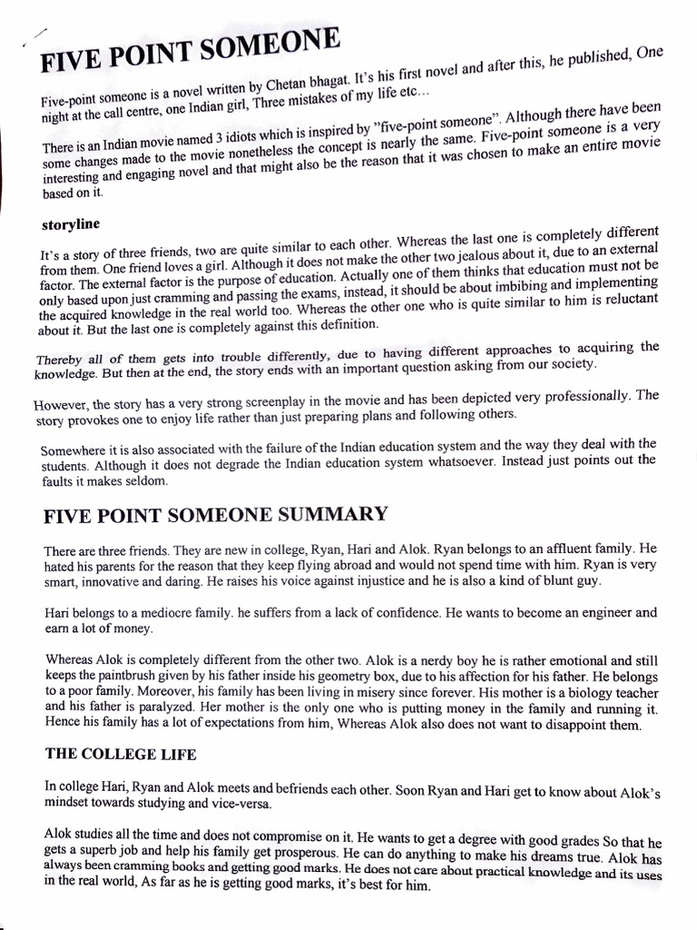 Five Point Someone by Chetan Bhagat | PDF