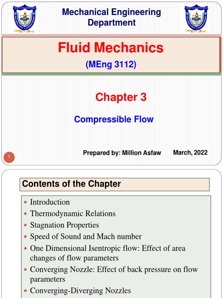 Chapter-3 PPT | PDF | Nozzle | Compressible Flow