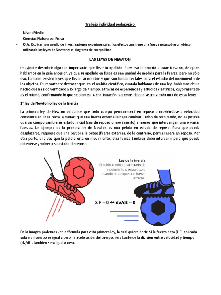 2 LEY DE Niuton | PDF | Fuerza | Las leyes del movimiento de Newton