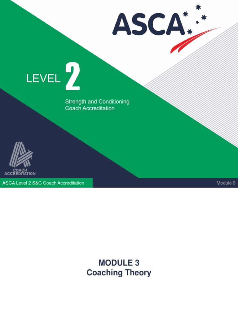 Mod 03 Asca Level 02 | PDF | Strength Training | Reinforcement