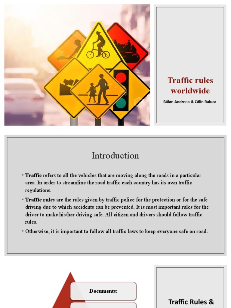 Global Traffic Rules and Regulations | PDF | Traffic | Vehicles