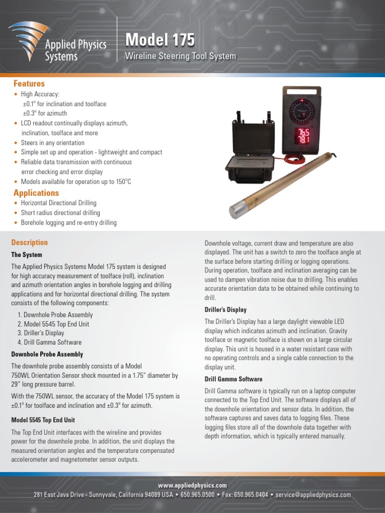 HDD Wireline Steering Tool Model 175 | PDF | Electrical Engineering ...
