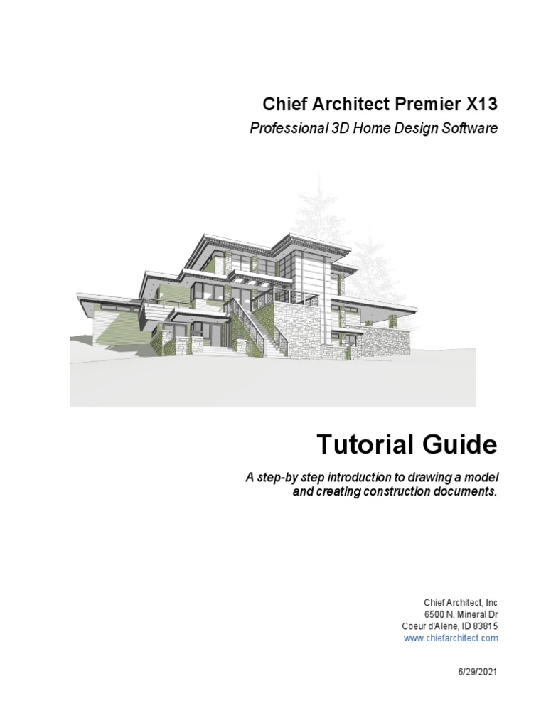 Chief Architect Current Tutorial Guide | PDF | Computer File | Wall