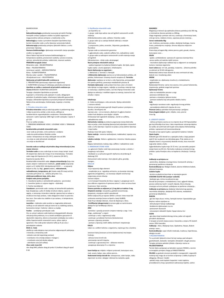 Balneologija | PDF
