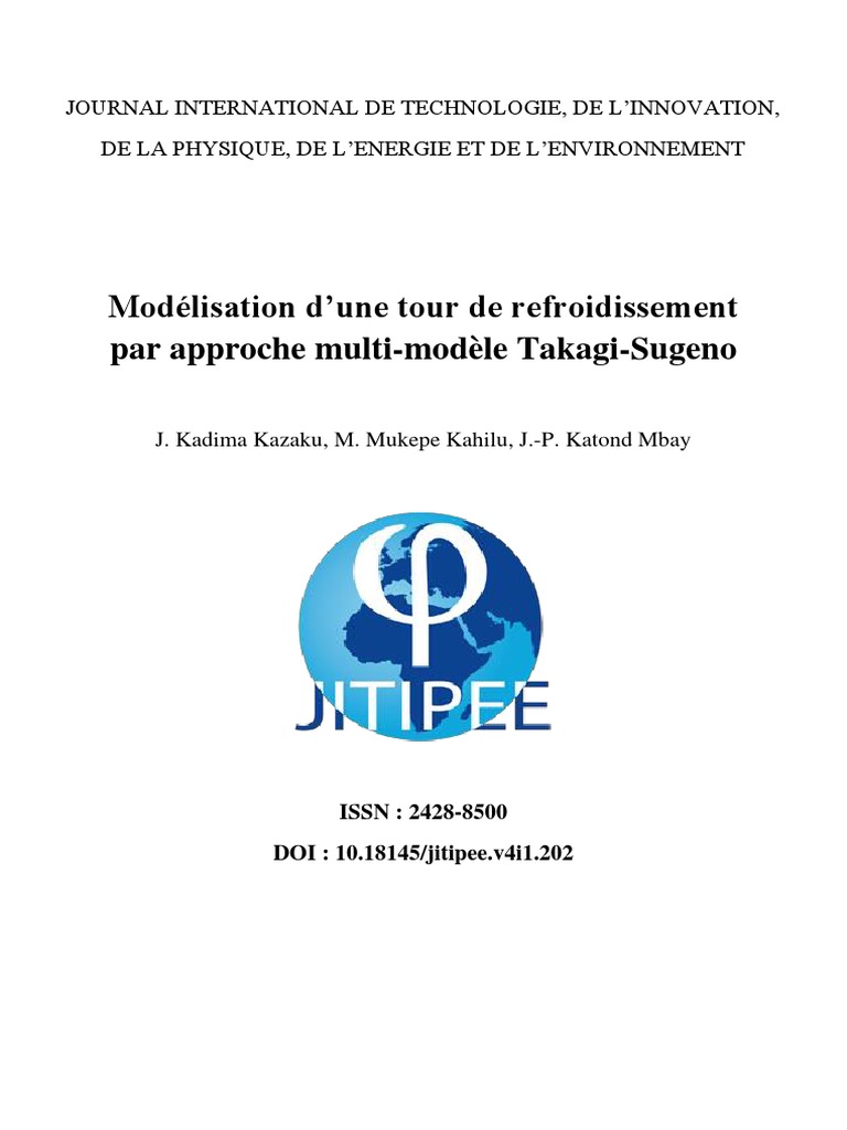 Modélisation D'une Tour de Refroidissement | PDF | Transfert thermique | Thermodynamique