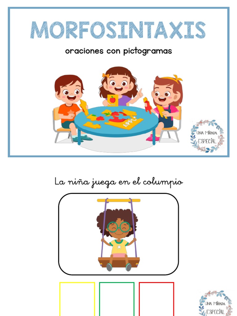 Morfosintaxis Con Pictogramas | PDF