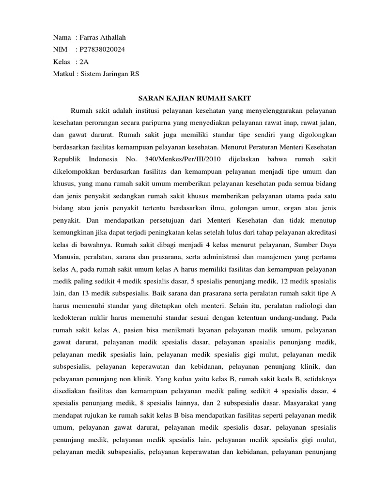 D3 - Smt4 - Tugas Akhir Sistem Jaringan Rumah Sakit - Farras Athallah ...