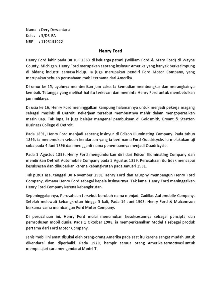Henry Ford | PDF
