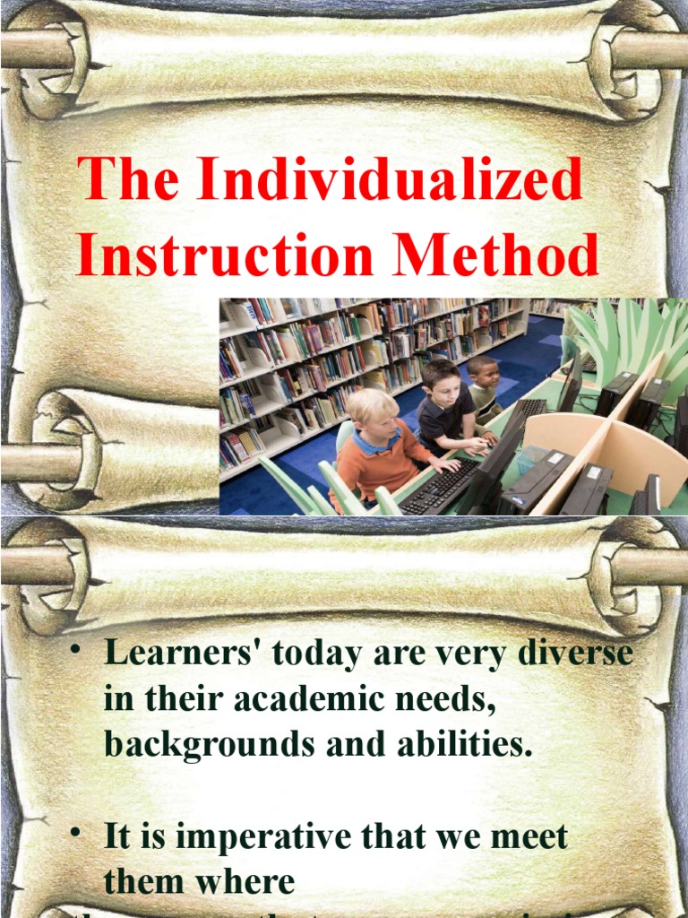 The Individualized Instruction Method | PDF | Learning | Teachers