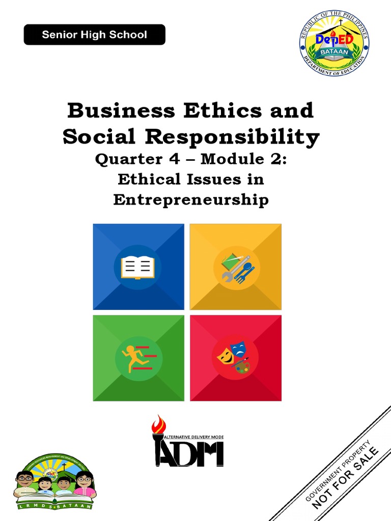 Business Ethics and Social Responsibility: Quarter 4 - Module 2 ...