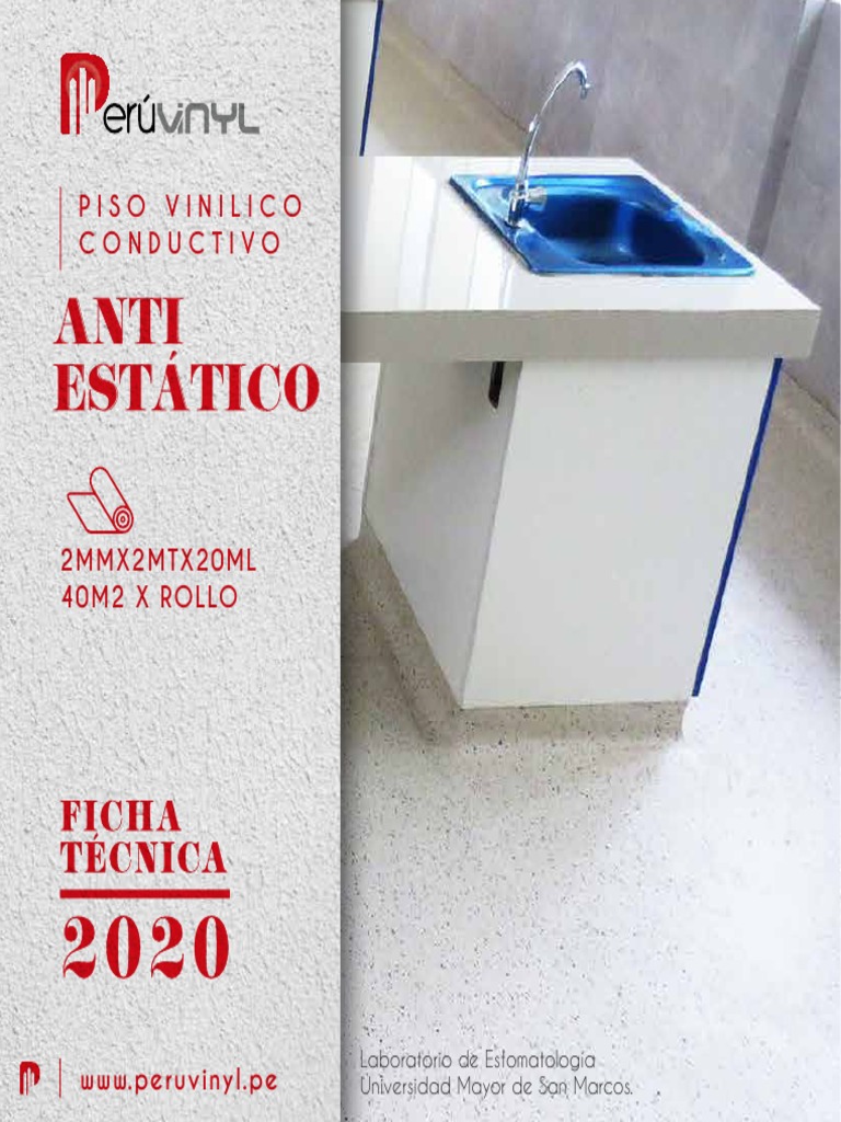 Piso Vinílico Conductivo Antiestático CC2020-1 | PDF | Resistencia ...