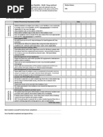 CSSD Audit Checklist | PDF | Safety