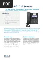 Datasheet Mitel EX Controller EN | PDF | I Pv6 | Quality Of Service