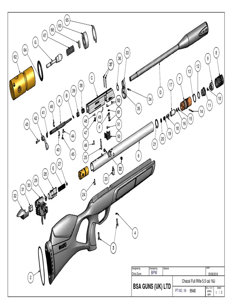 Bsa Guns (Uk) LTD: PT NO. 16 | PDF | Valve | Military Technology