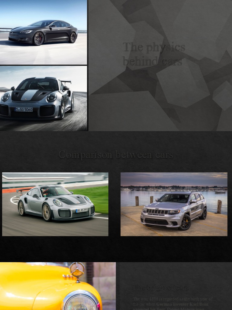 Physics of Cars and Their Mechanics | PDF | Force | Engines