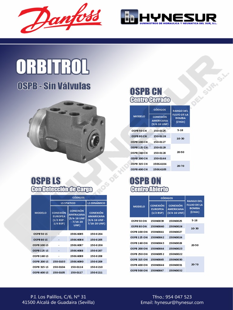 Catalogo Danfoss Orbitroles | PDF