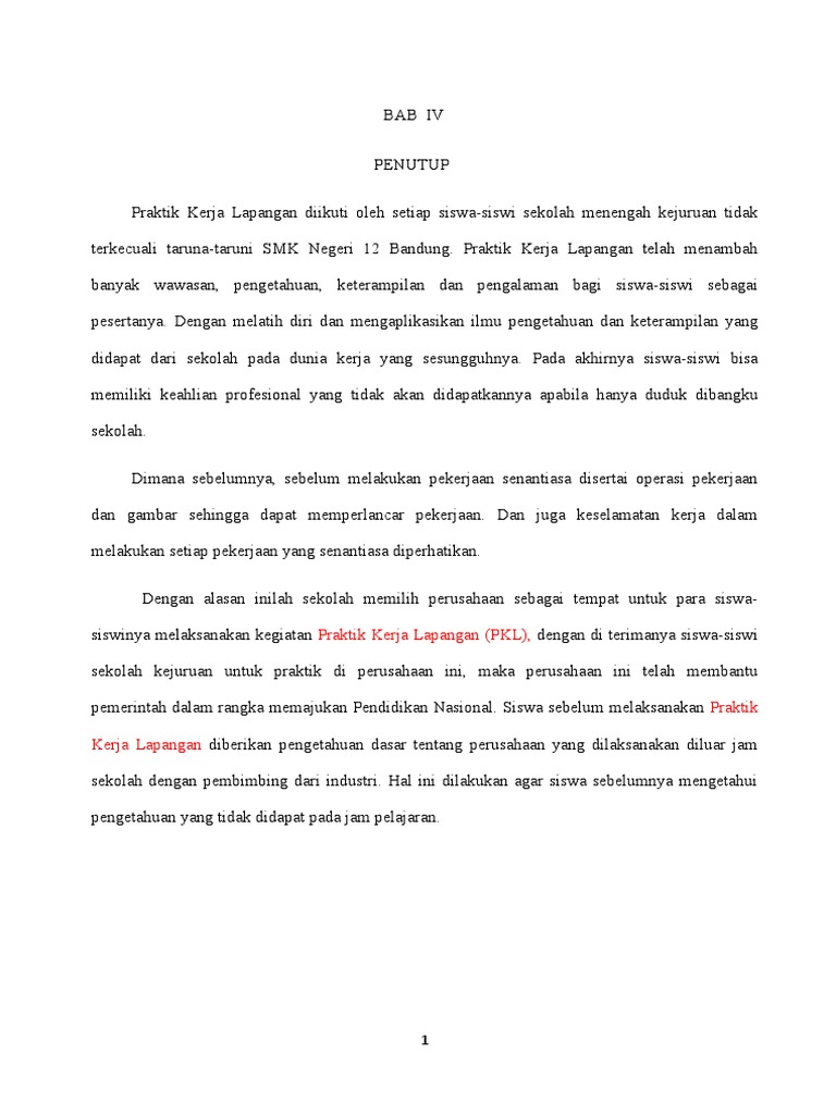 Bab 4 (Penutup) | PDF