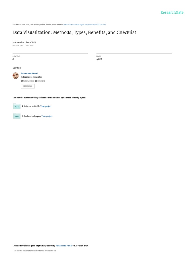 Data Visualization Methods Types Benefitsand Checklist | PDF ...