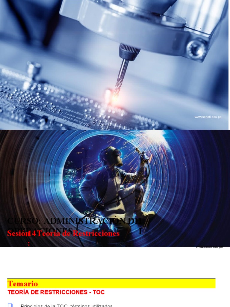 Teoría de Restricciones | PDF | Business | Lean Manufacturing