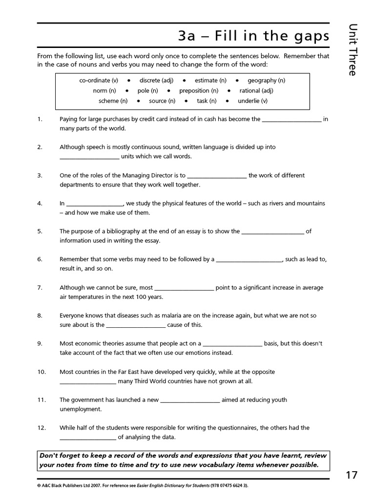 Grade 11 Vocabulary Unit 3-4 | PDF | English Language | Vocabulary