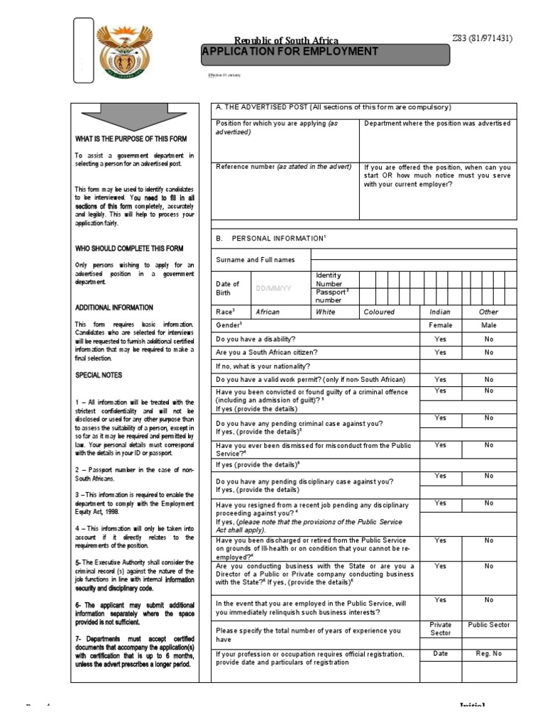 Approved New Z83 Form Gazetted 6 Nov 2020 | PDF | Justice | Crime ...