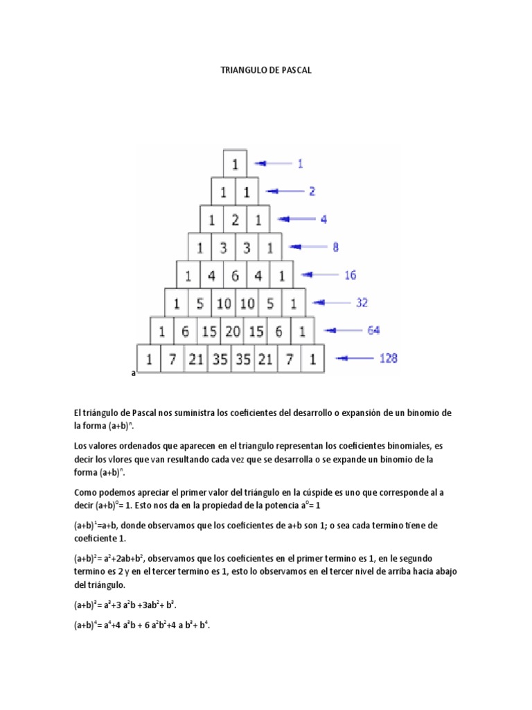 Triangulo de Pascal | PDF
