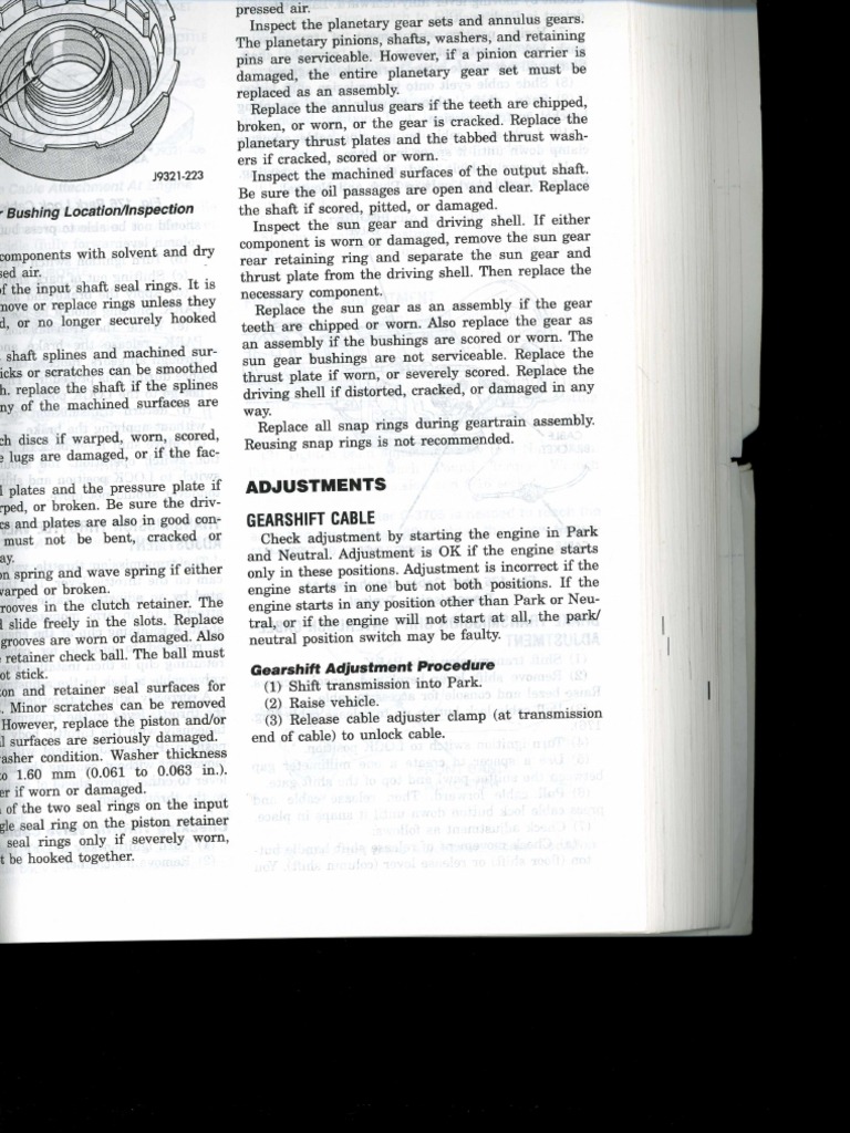 Jeep 32RH Transmission Adjustments | PDF