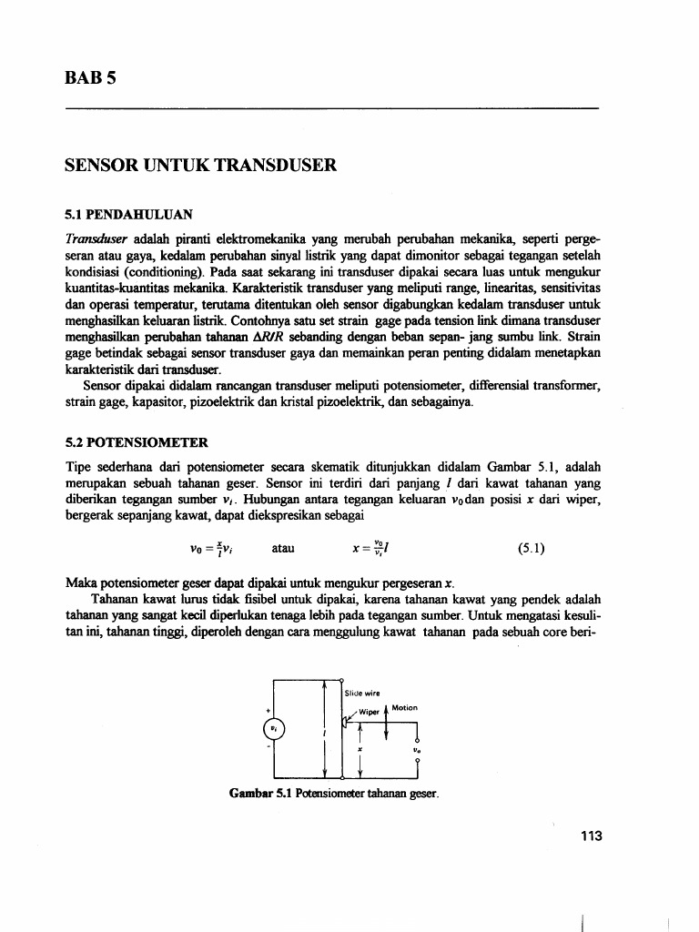 Bab5 Sensor Untuk Transduser | PDF