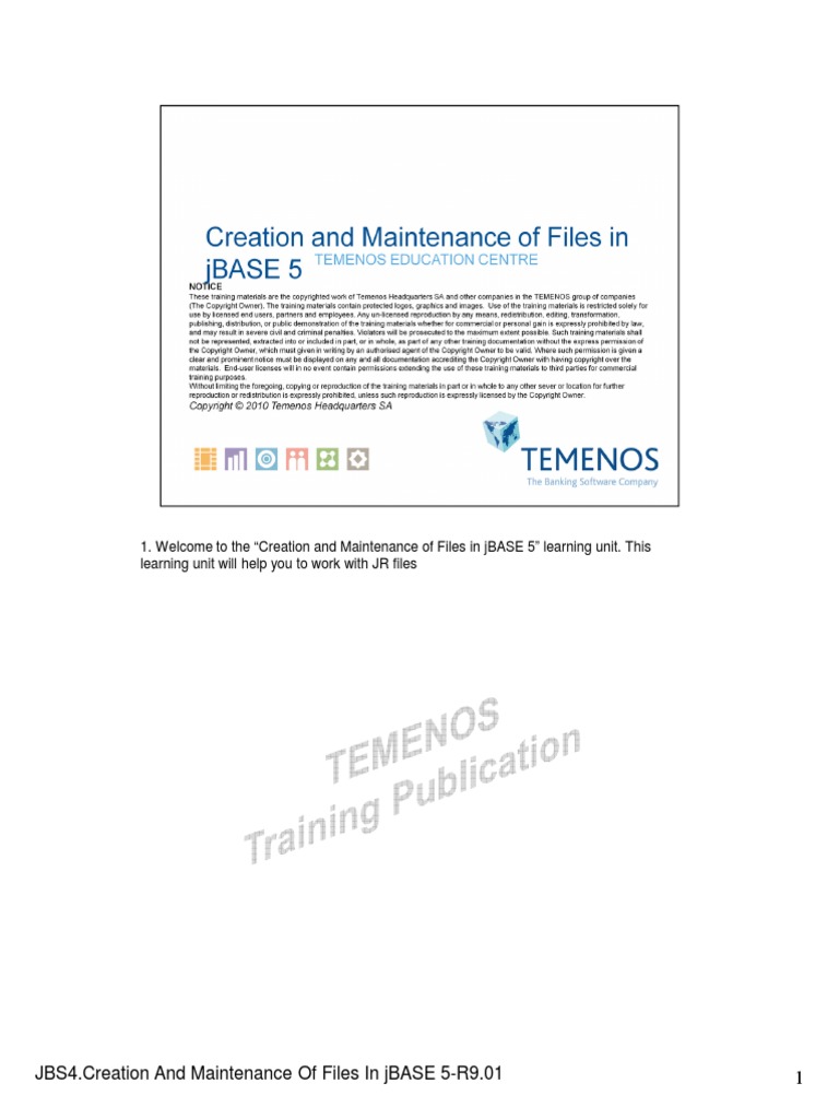 JBS4.Creation and Maintenance of Files in jBASE 5-R10.01 | PDF | Computer File | Pointer ...