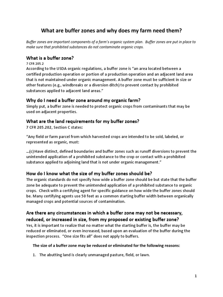 Understanding Buffer Zones: Why Organic Farms Need Them and How to ...