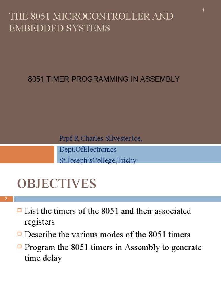 Microcontroller Timers | PDF | Integrated Circuit | Computer Engineering